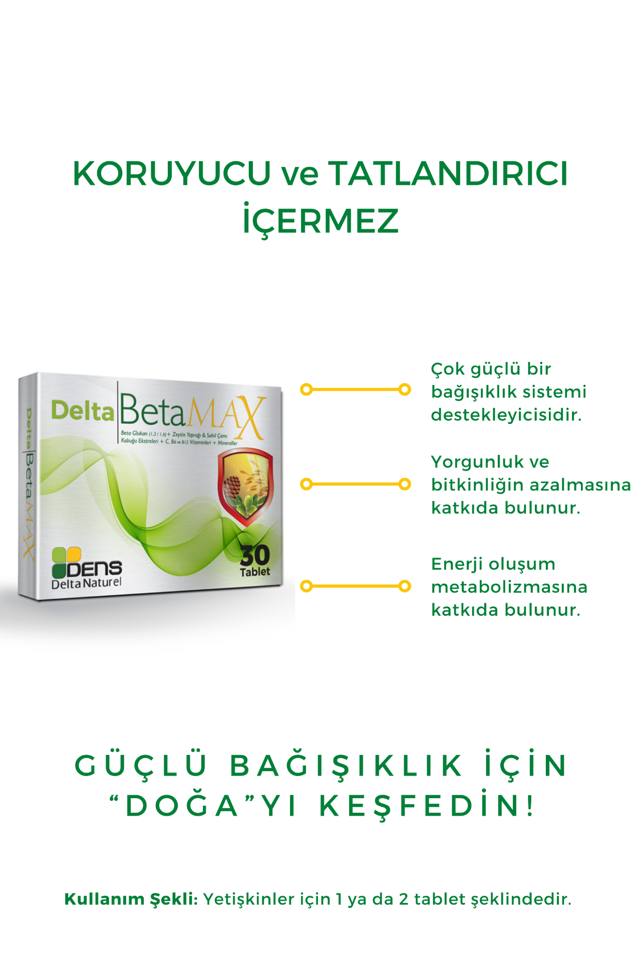 Vegan Pazaryeri. Vegan Delta BetaMax 30 Tablet