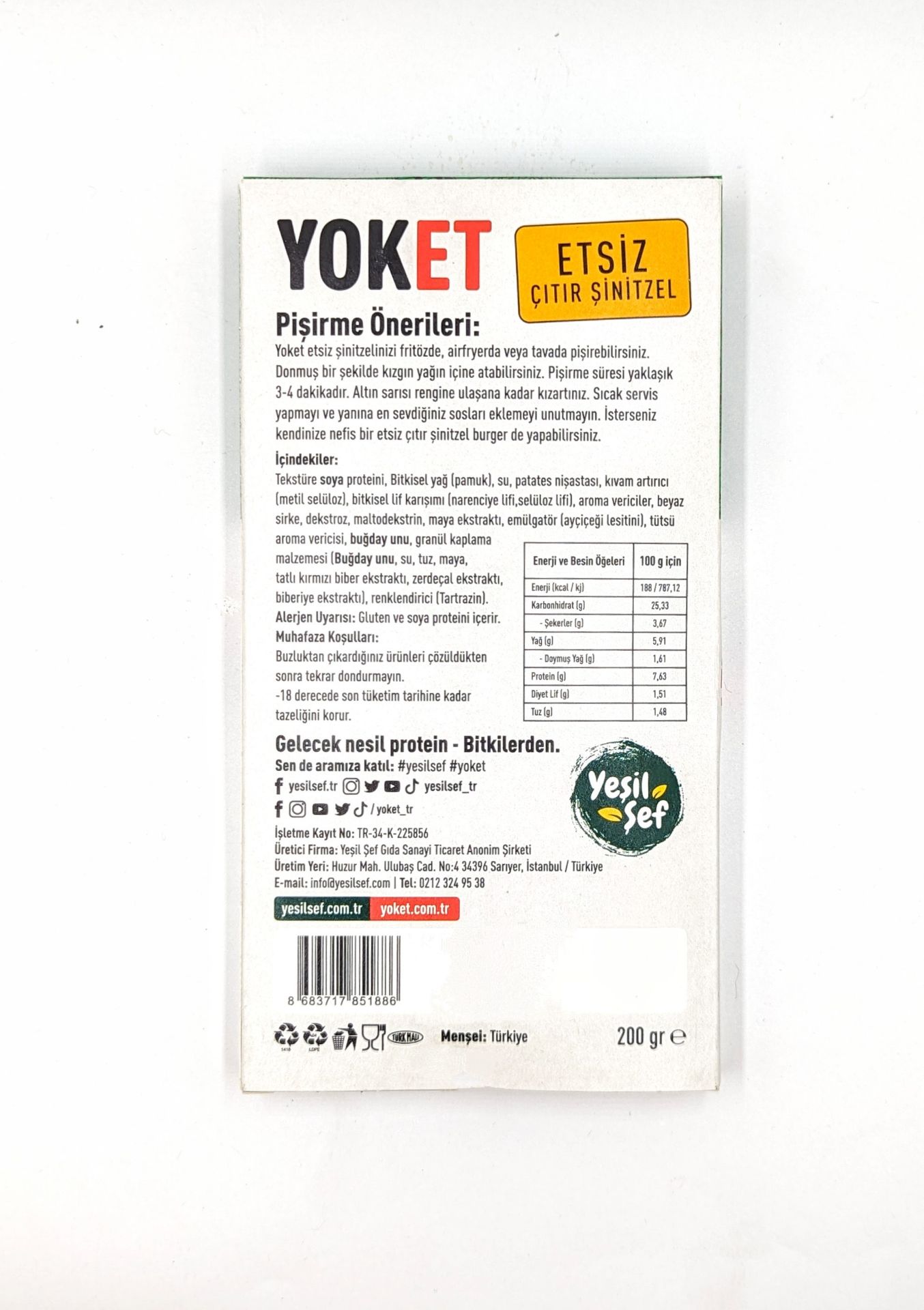 Vegan Pazaryeri. Vegan YokEt Etsiz Çıtır Schnitzel 200g