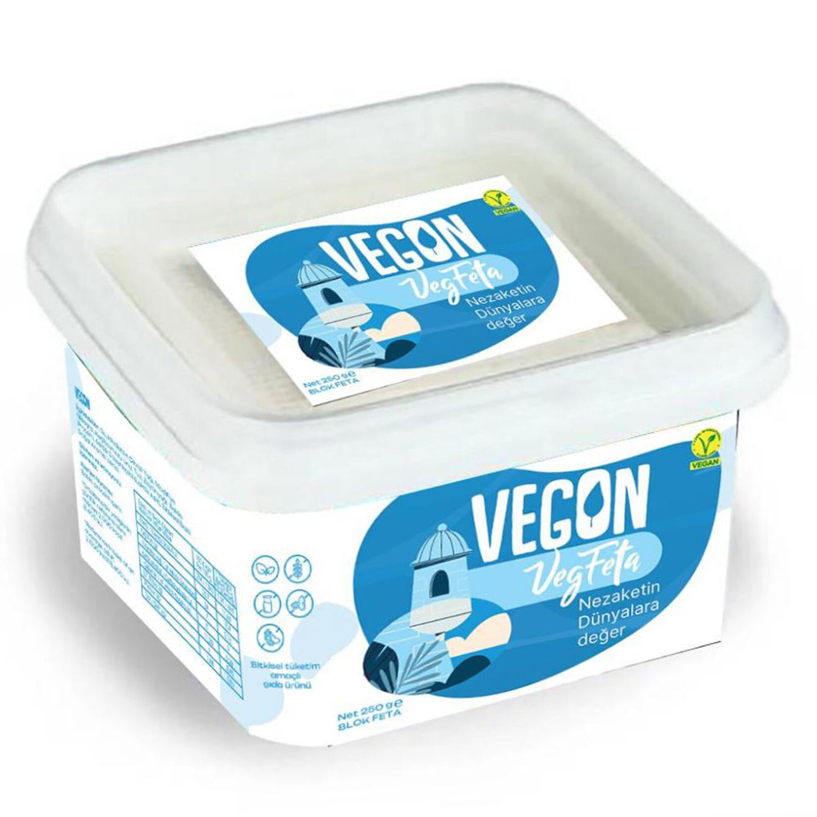 Vegan Pazaryeri. Vegan Vegon Vegfeta Peyniri 250 G (Bitkisel Gıda)